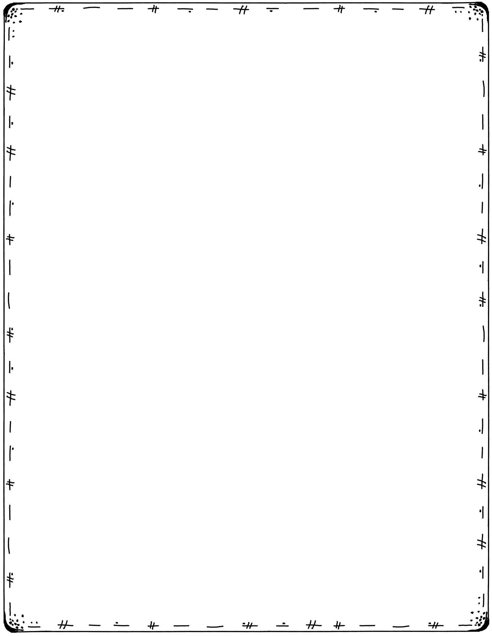 Hand Drawn Border Clipart, Doodle Frames, Planner, Letter Frame, Cute ...