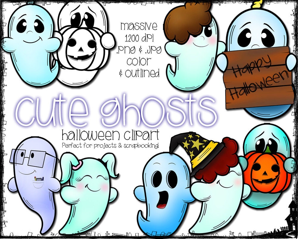Happy Halloween Ghost Clipart