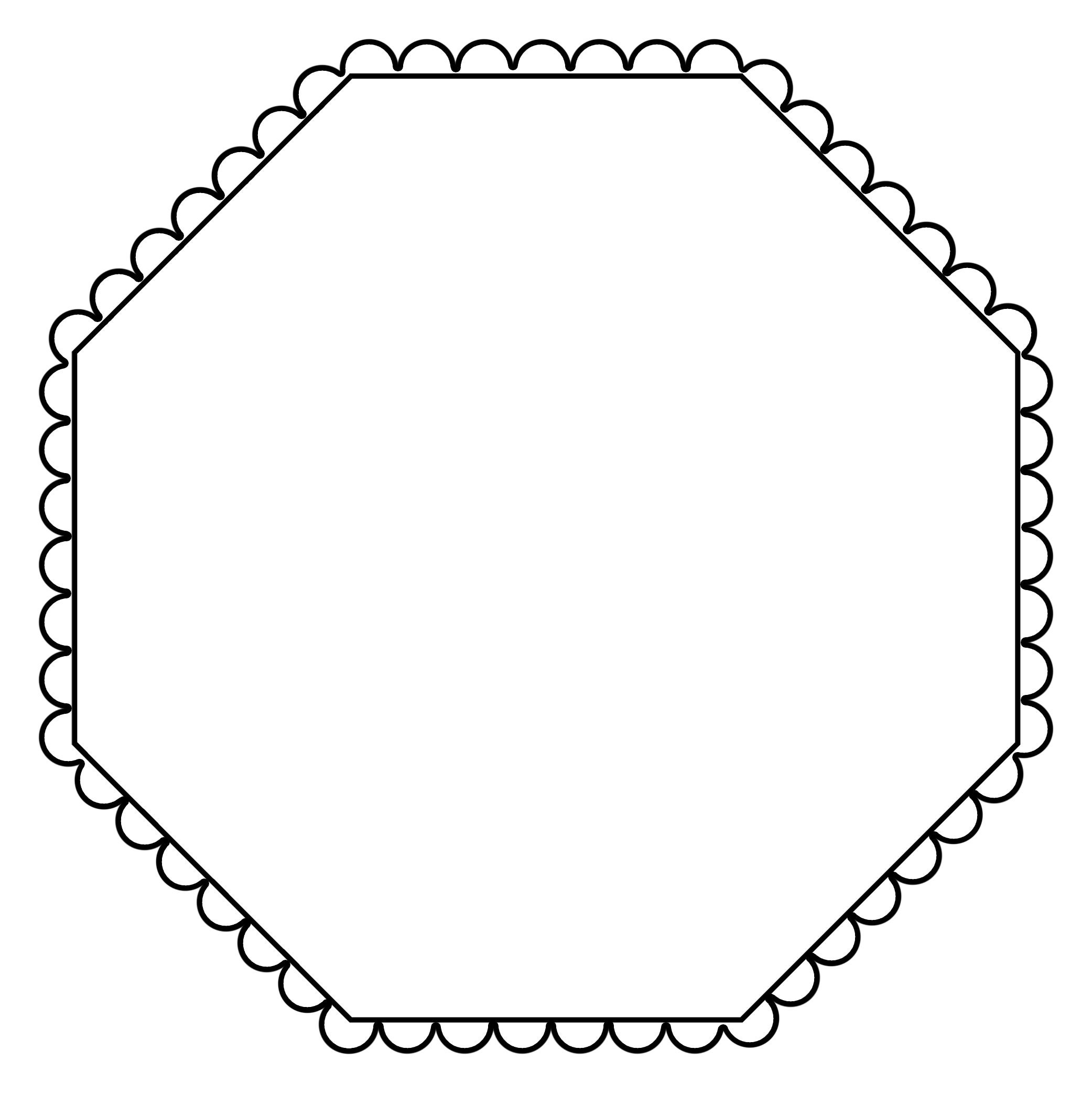 Scalloped Frames: Hand-drawn Borders, Commercial Use (digital) - Etsy