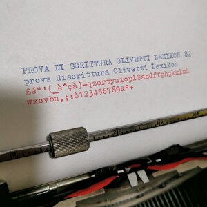 Olivetti Lexikon 80 Typewriter, Special Edition for Typist. Mint ...