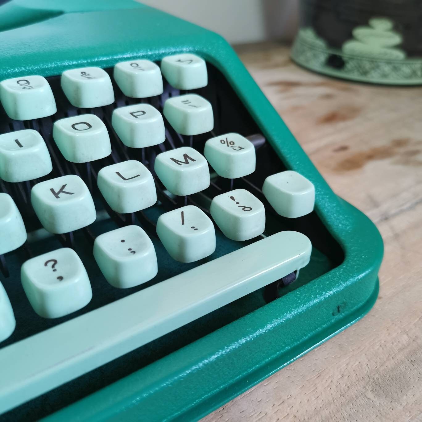 HERMES BABY Typewriter Light Green - Limited Edition - Etsy HERMES BABY Typewriter Light Green - Limited Edition - Etsy