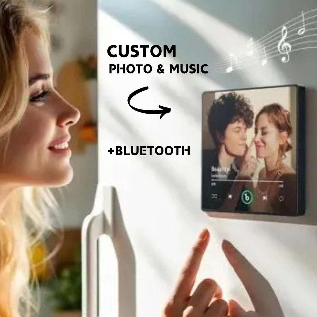 NEW Bluetooth Connectivity Custom Music & Photo Fridge Magnet With ...