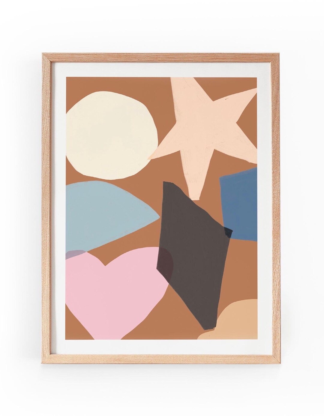 Shapes Poster - Art Print, Kids Collection - Etsy