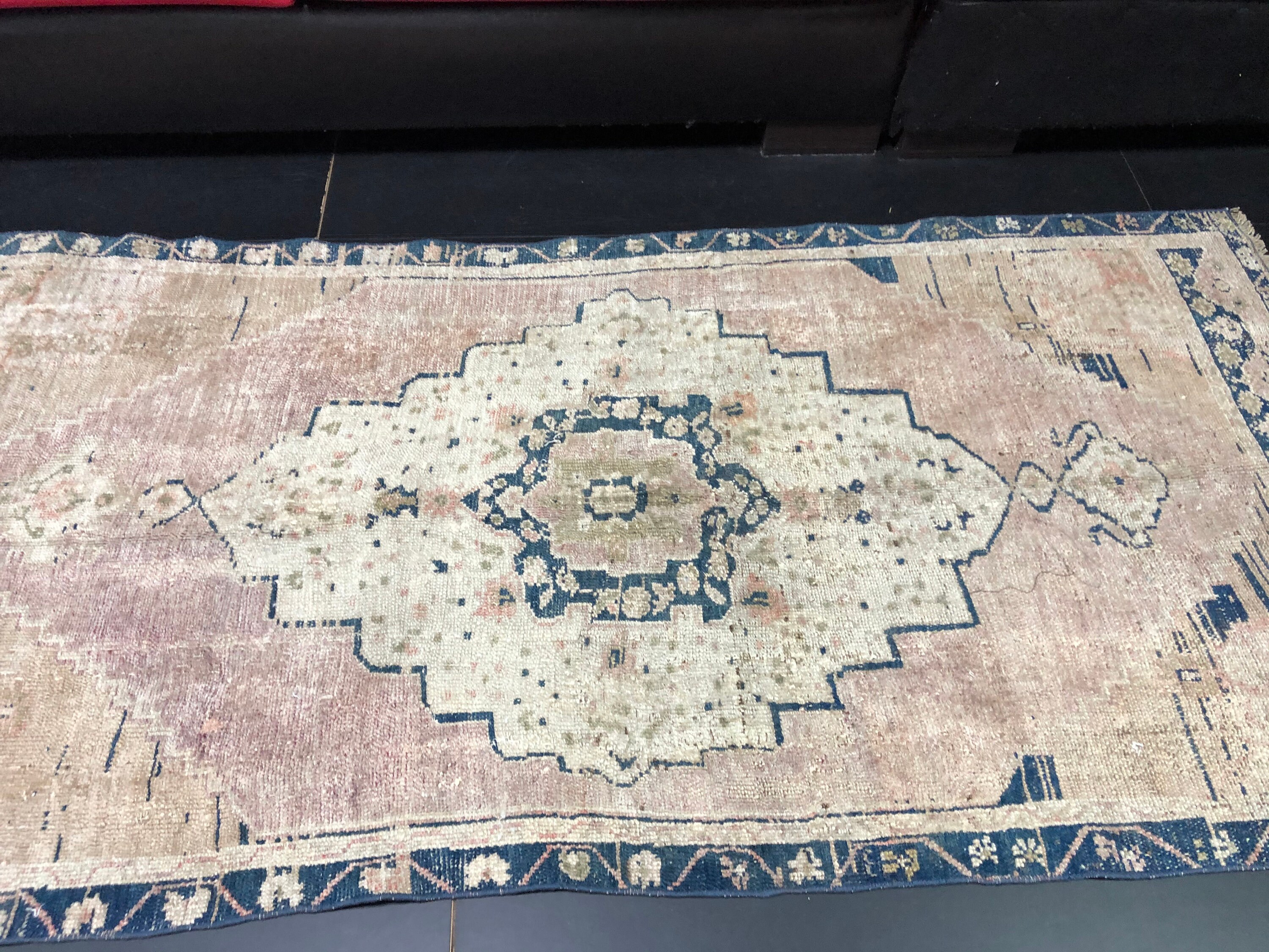 Pink Oushak Area Rug Handmade Rug Antique Faded Rug Modern - Etsy