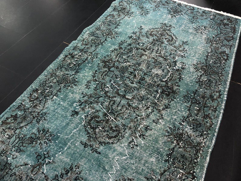 Authentic Rug Blue Turkish Rug Handmade Rug Vintage Rug - Etsy