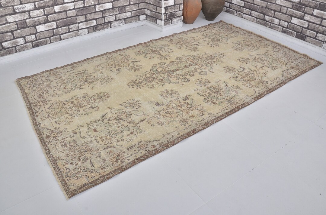 Authentic Vintage Rug, Traditional Rug, Faded Rug, Vintage Rug, Area ...