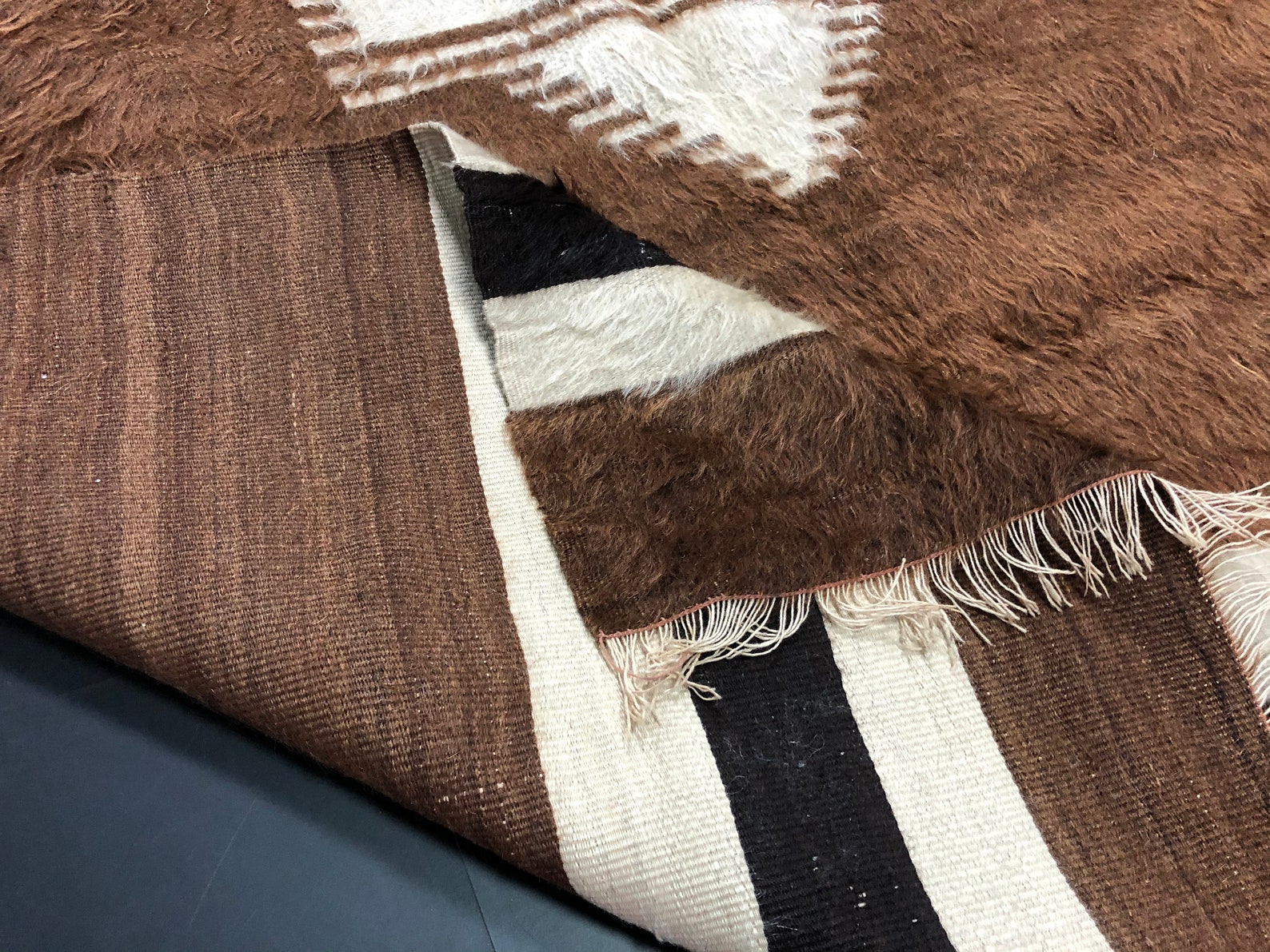 Brown Turkish Kilim Aztec Vintage Kilim Antique Kilim - Etsy