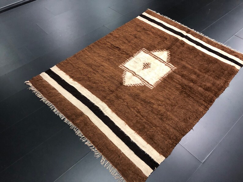 Brown Turkish Kilim Aztec Vintage Kilim Antique Kilim - Etsy