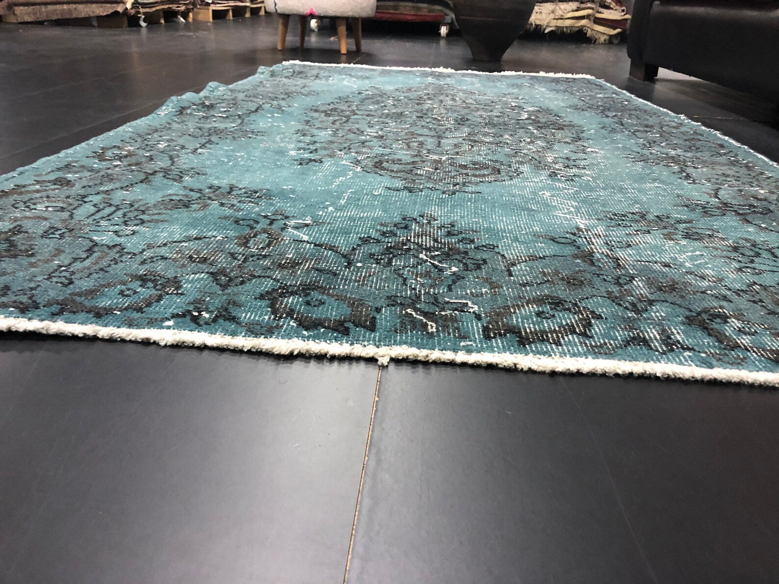 Authentic Rug Blue Turkish Rug Handmade Rug Vintage Rug - Etsy