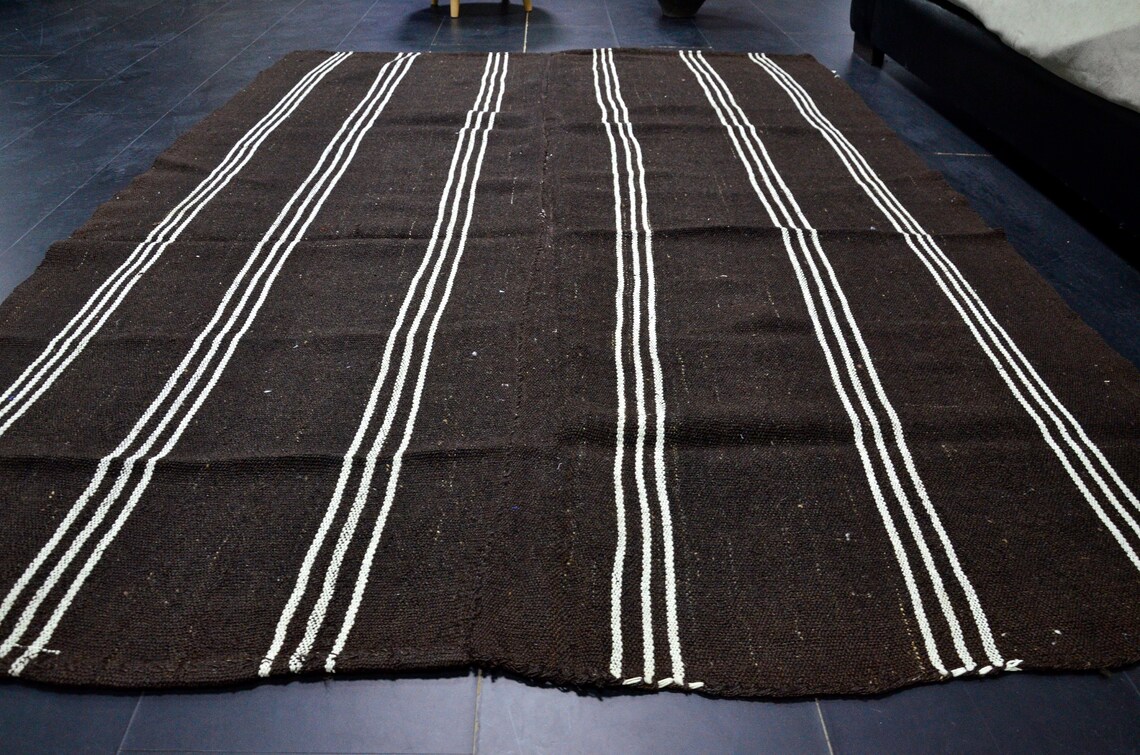 Black Turkish Kilim Rug Living Room Kilim Traditional Kilim - Etsy