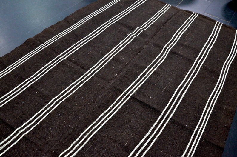 Black Turkish Kilim Rug Living Room Kilim Traditional Kilim - Etsy