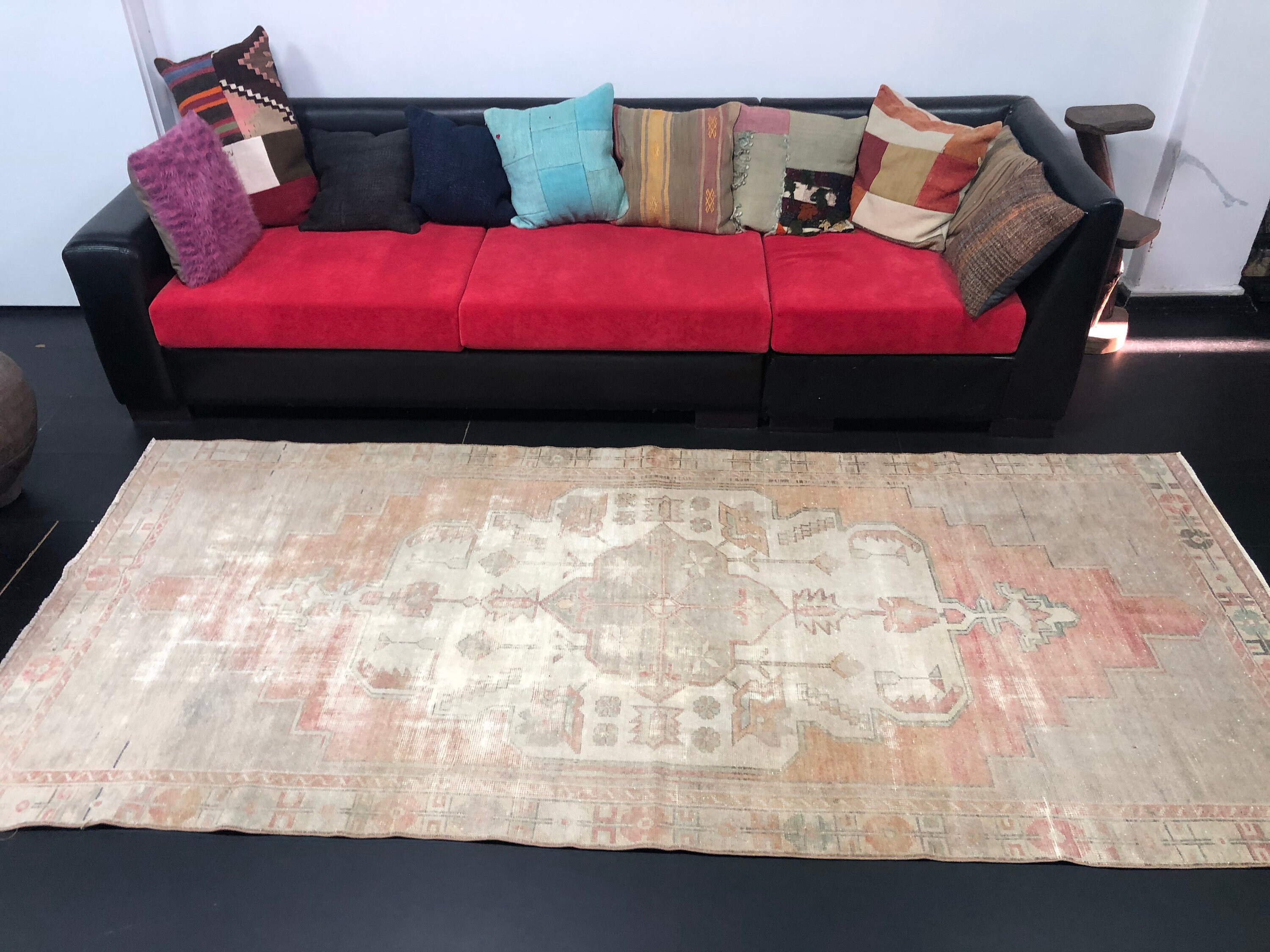 Oversize Faded Turkish Rug Faded Rug Oushak Rug Distressed | Etsy