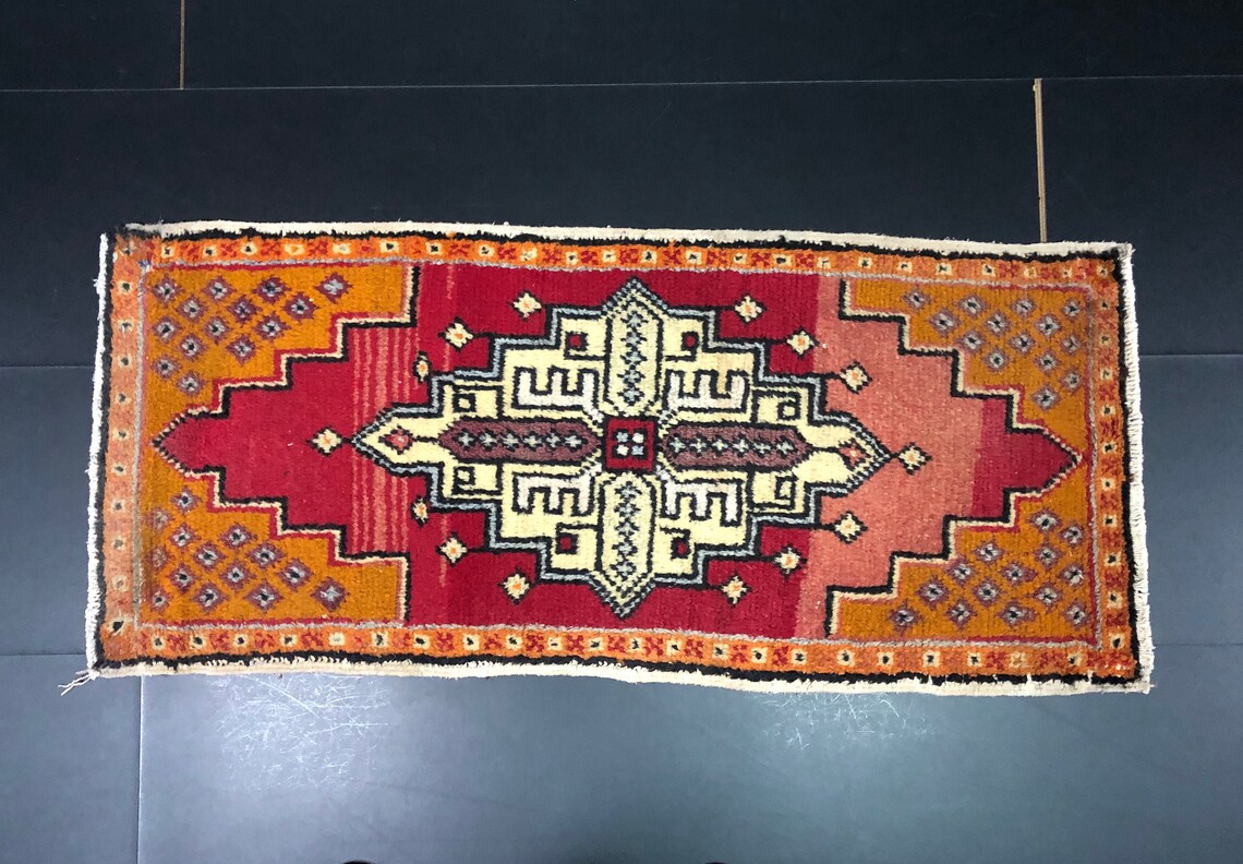 Authentic Turkish Rug Traditional Small Rug Small Runner - Etsy