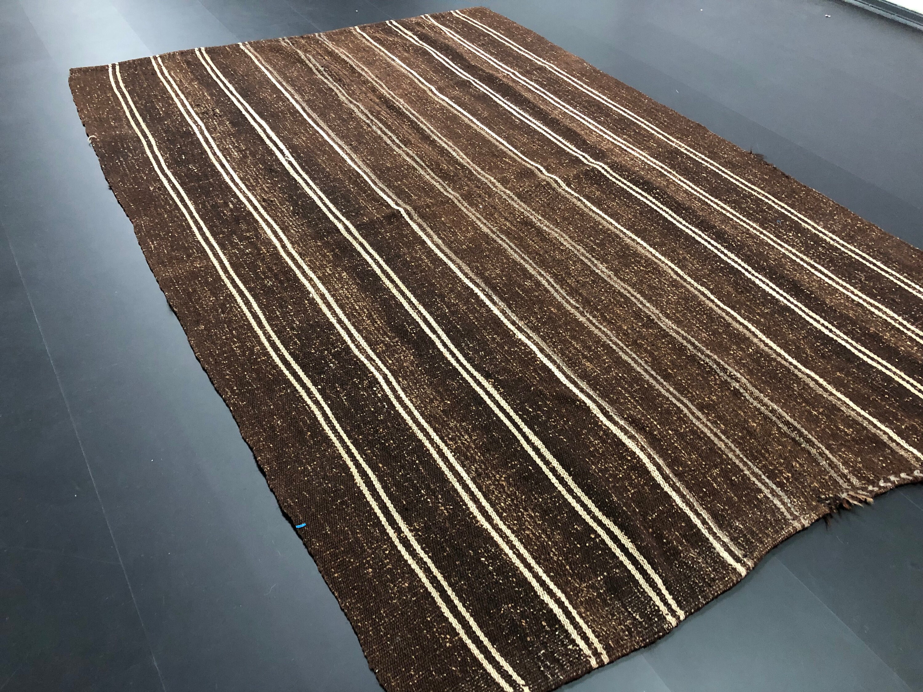 Brown Handmade Authentic Boho Kilim Rug Turkish Traditional | Etsy