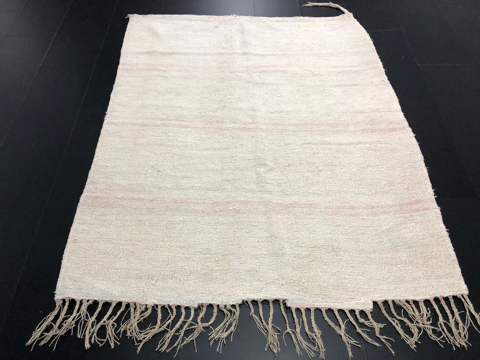 White Hemp Rug Organic Turkish Kilim Rug Handwoven Kilim | Etsy