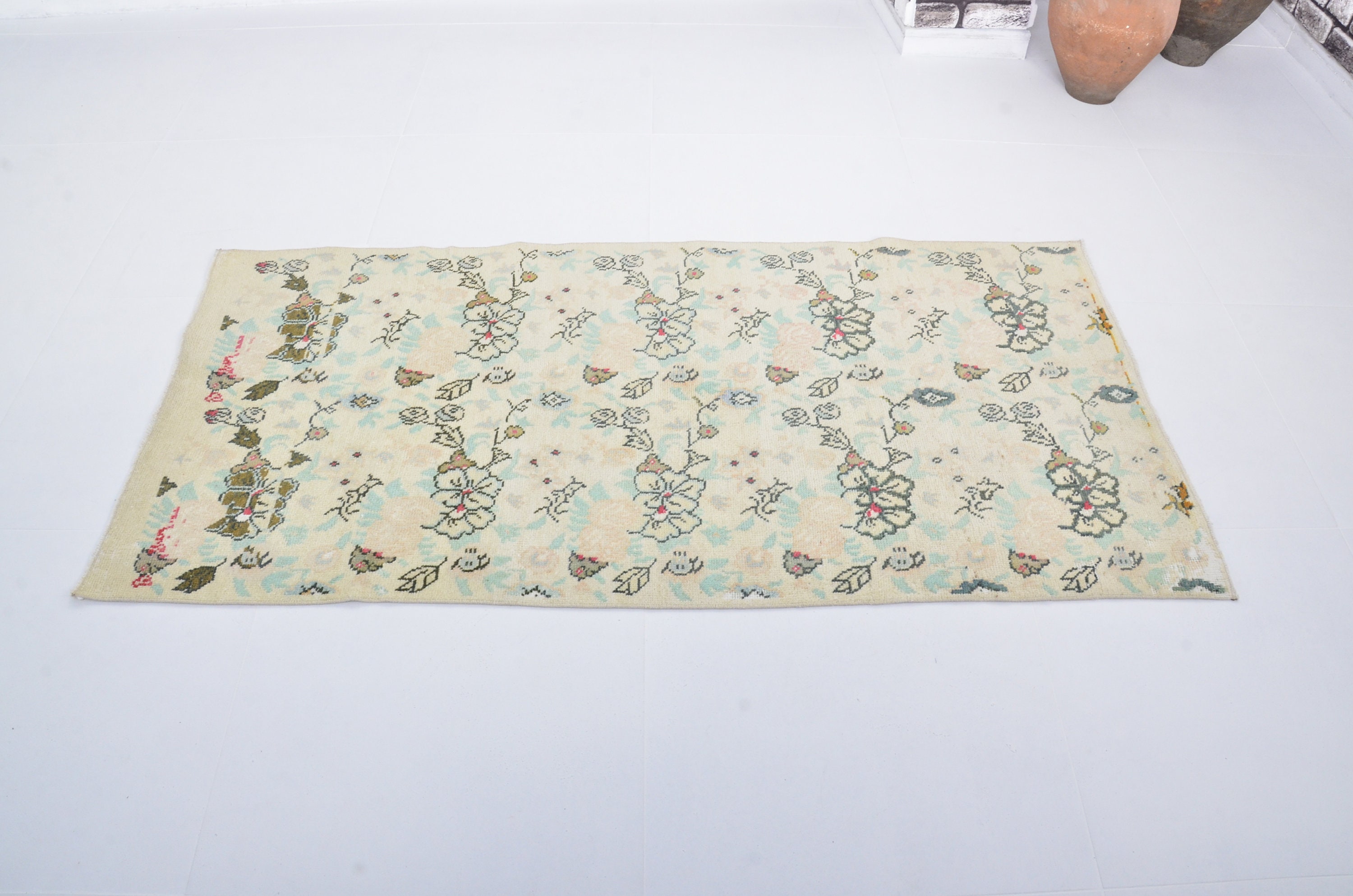 Faded Authentic Rug 3x6 Handmade Rug Pale Vintage Rug 3x6 - Etsy UK