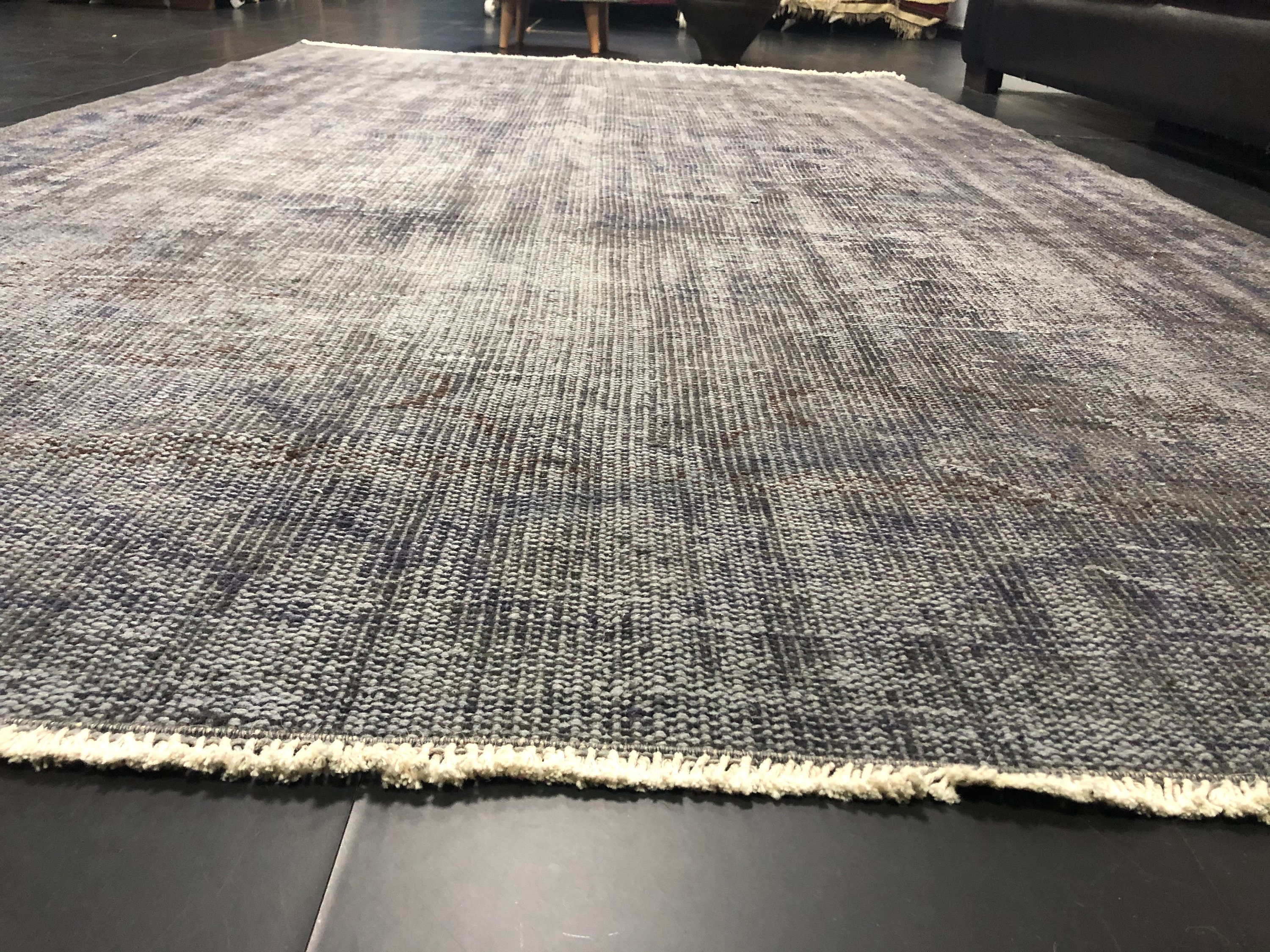 Gray Overdye Rug Faded Turkish Rug Distressed Wool Rug - Etsy