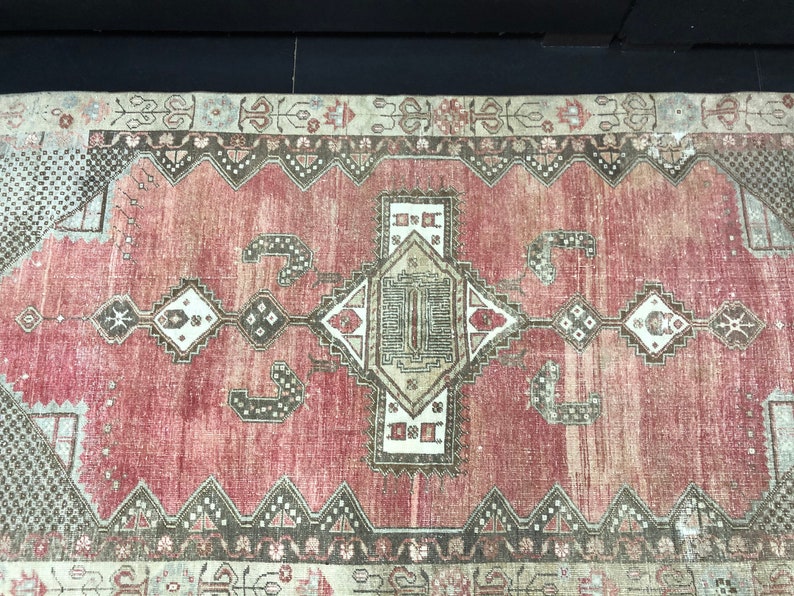 Red and Brown Rug Ethnic Turkish Rug Handmade Rug | Etsy