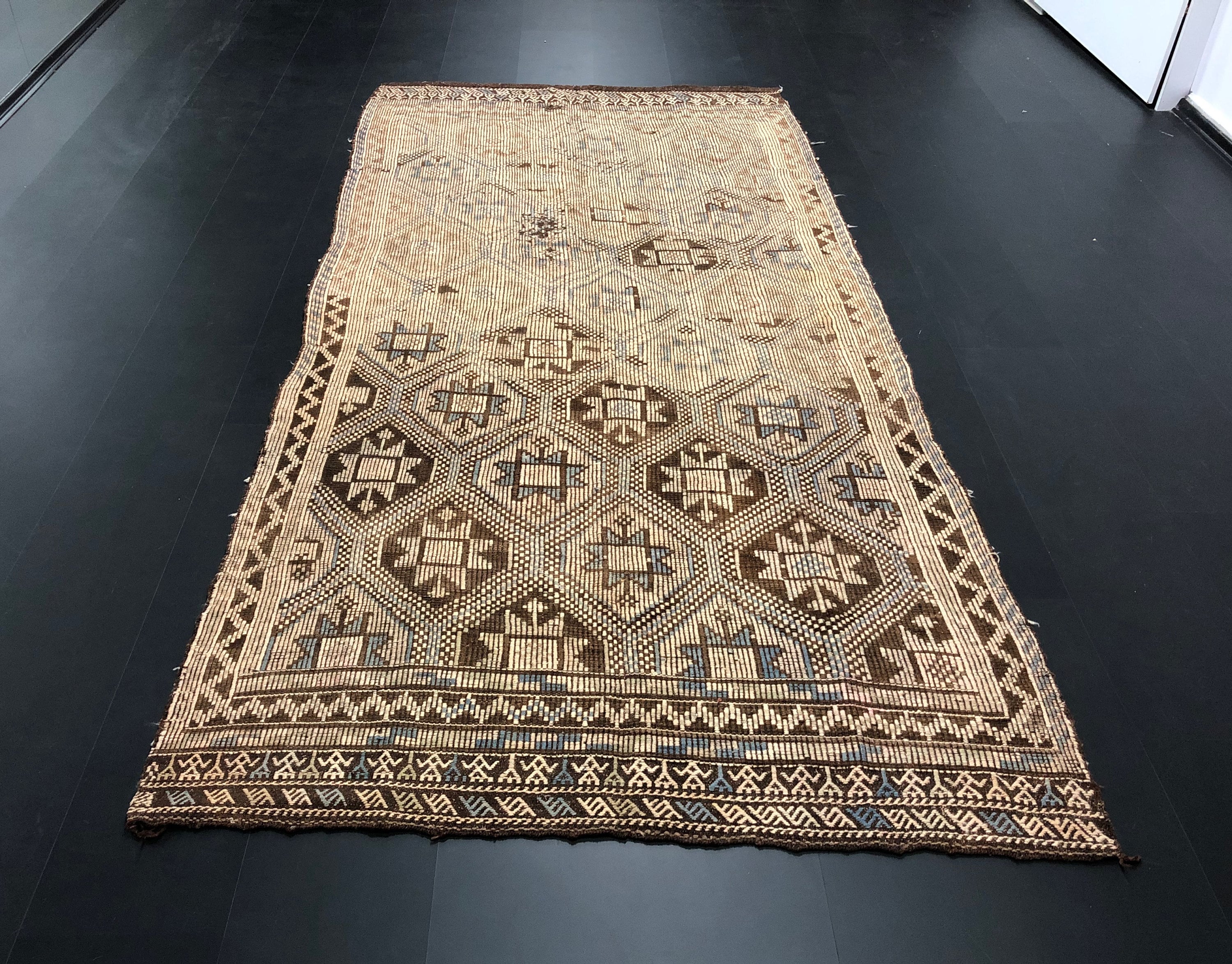 Nomadic Authentic Turkish Kilim Rug, Handmade Traditional Vintage Kilim ...