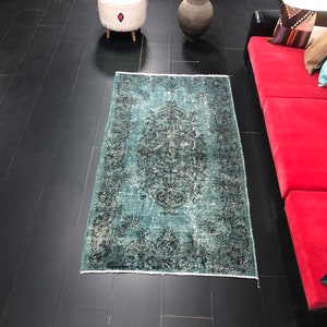 Authentic Rug Blue Turkish Rug Handmade Rug Vintage Rug - Etsy