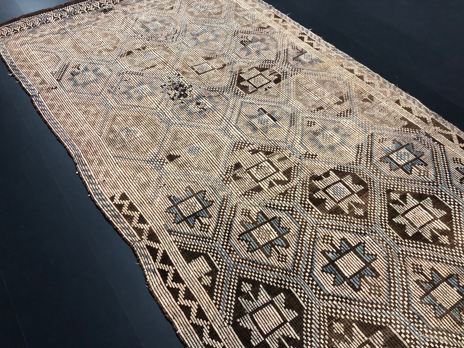 Nomadic Authentic Turkish Kilim Rug, Handmade Traditional Vintage Kilim ...