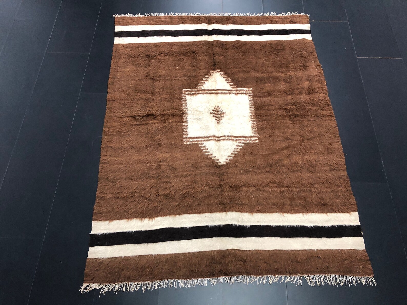Brown Turkish Kilim Aztec Vintage Kilim Antique Kilim - Etsy
