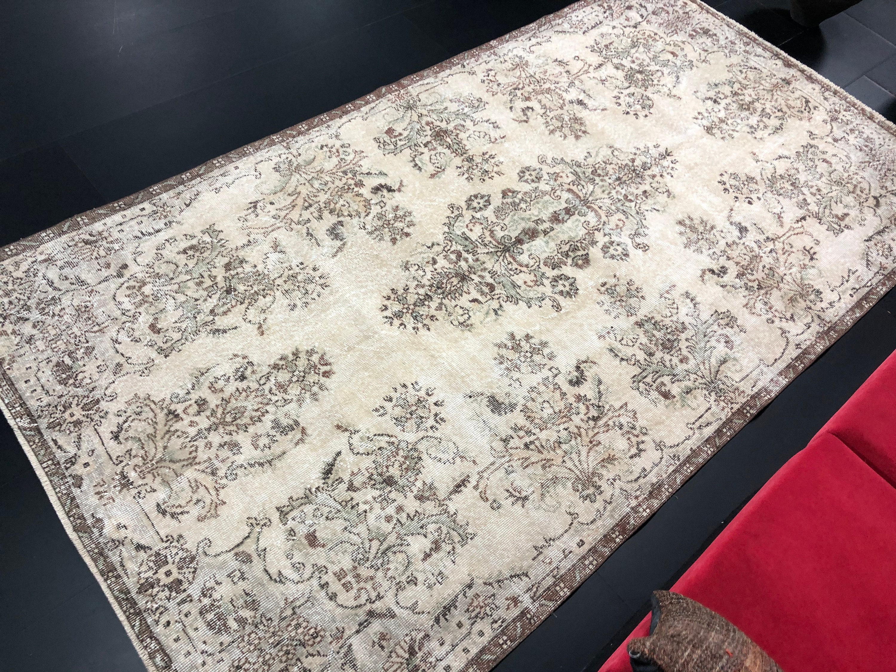 Authentic Vintage Rug Traditional Rug Faded Rug Vintage | Etsy