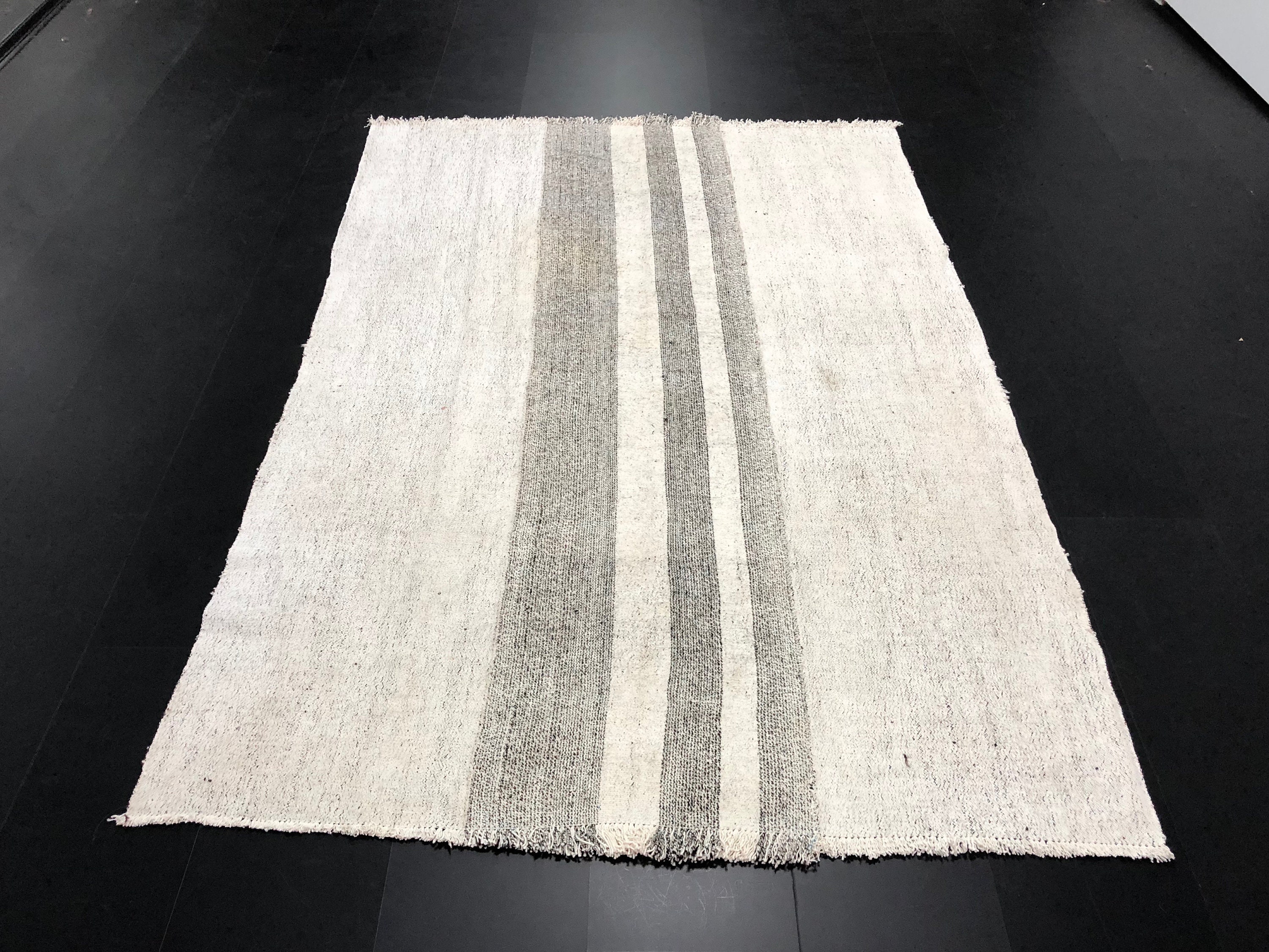 Organic Antique White Handmade Kilim Rug Traditional Turkish | Etsy