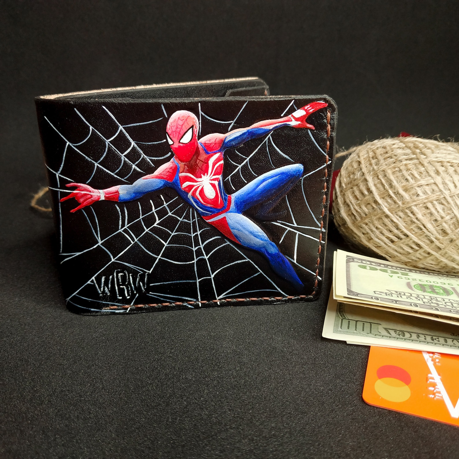 SPIDERMAN Personalized Wallet Leather Wallet Custom Wallet | Etsy