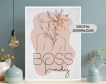 Boss Lady Print Wall Art - Etsy