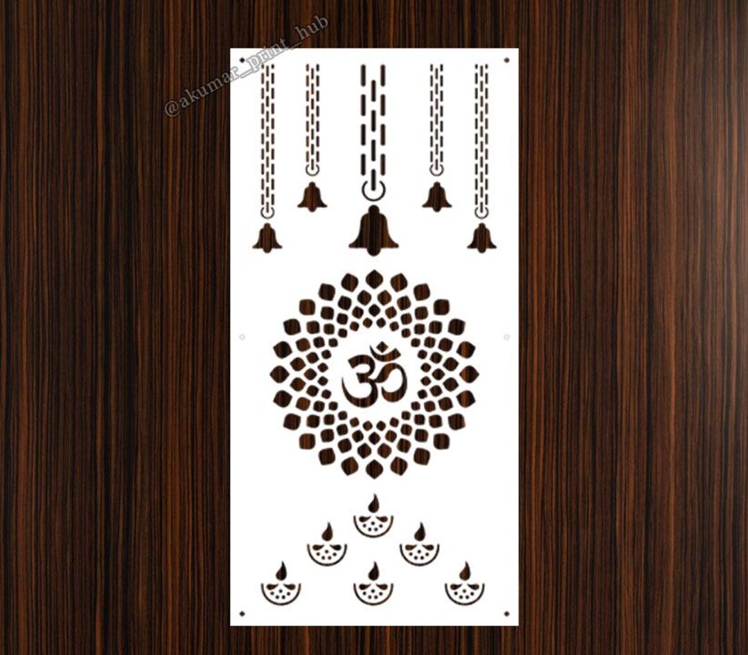 Custom Acrylic Om for Home Temple Hindu Aum Mandala Symbol for Puja ...