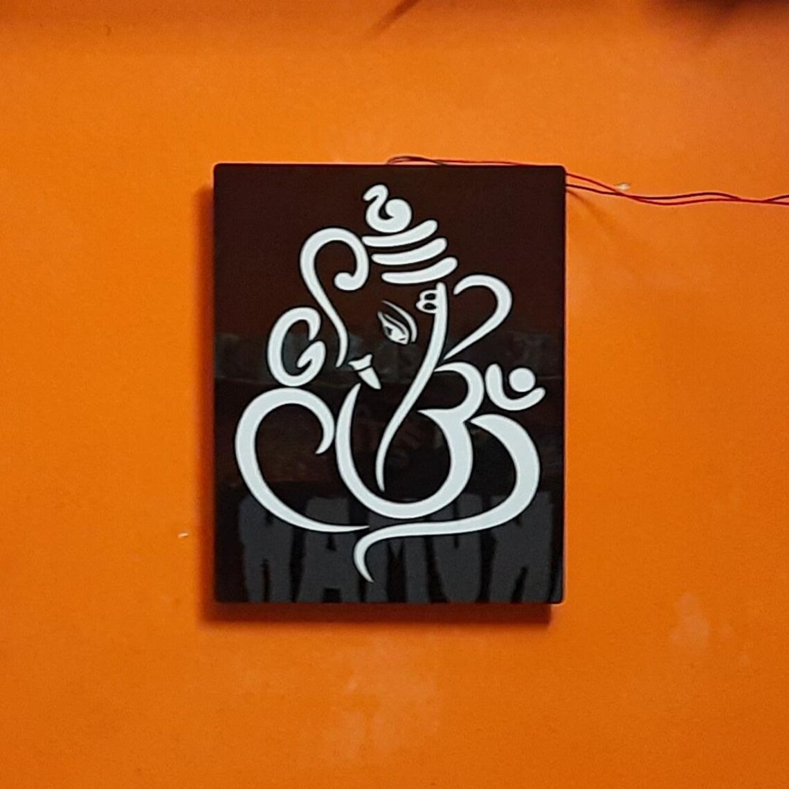 Custom Acrylic Led Ganesha Wall Art Decor Led Lord Ganesh Home Decor ...