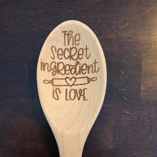 Wood Spoon Secret Ingredient is Love - Etsy