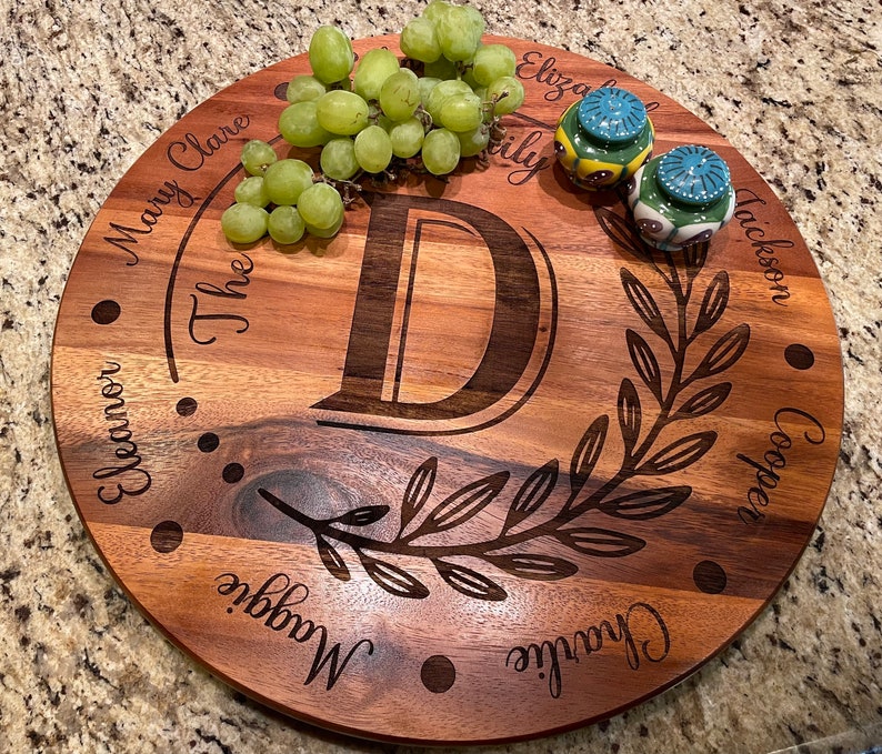 Personalized Lazy Susan Family Blessing | Etsy