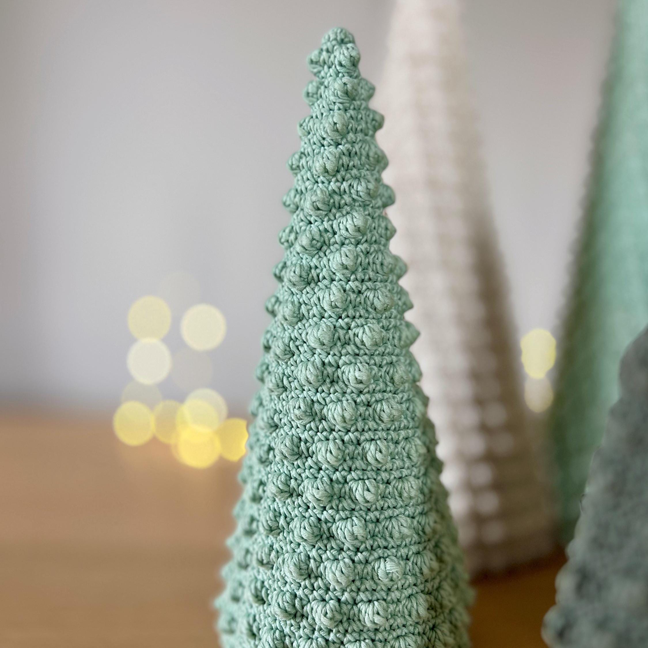 Bobble Christmas Trees Crochet Pattern 6 Sizes, Christmas Tree Crochet ...