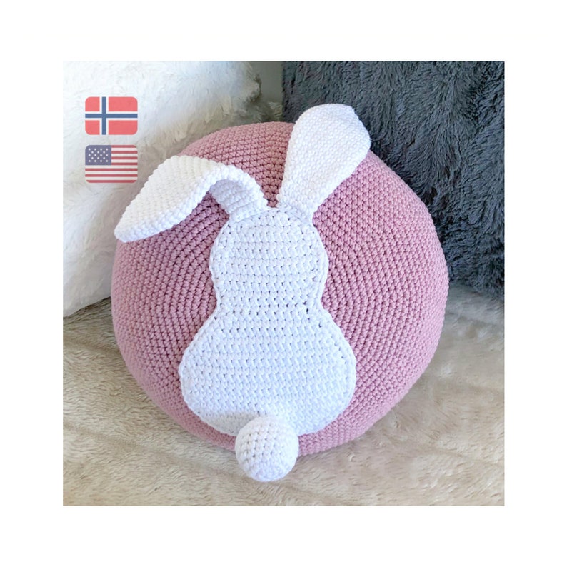 Bunny Pillow Crochet Pattern Pdf Nursery Decor Patterns - Etsy