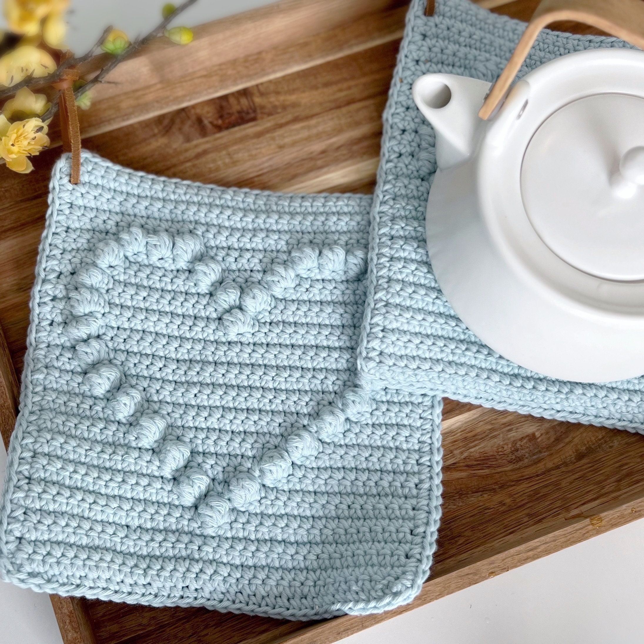 Hot Pads Crochet Pattern, Easy Heart Potholder, Craft Fair Pattern ...