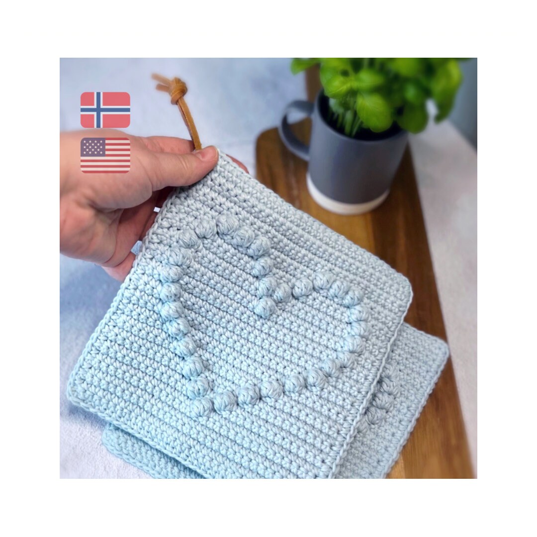Hot Pads Crochet Pattern, Easy Heart Potholder, Craft Fair Pattern ...