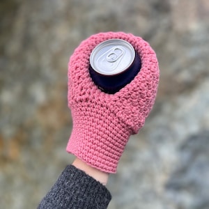 Drink Mitt Crochet Pattern, Easy Beer Buddy Cozy, Drinking Mitten No ...