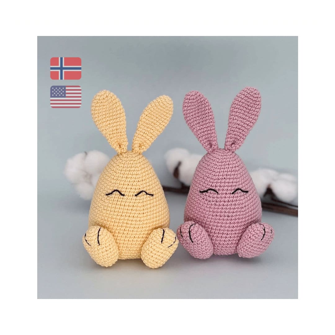 Crochet Pattern Easter Bunny Decoration Amigurumi Crochet - Etsy UK