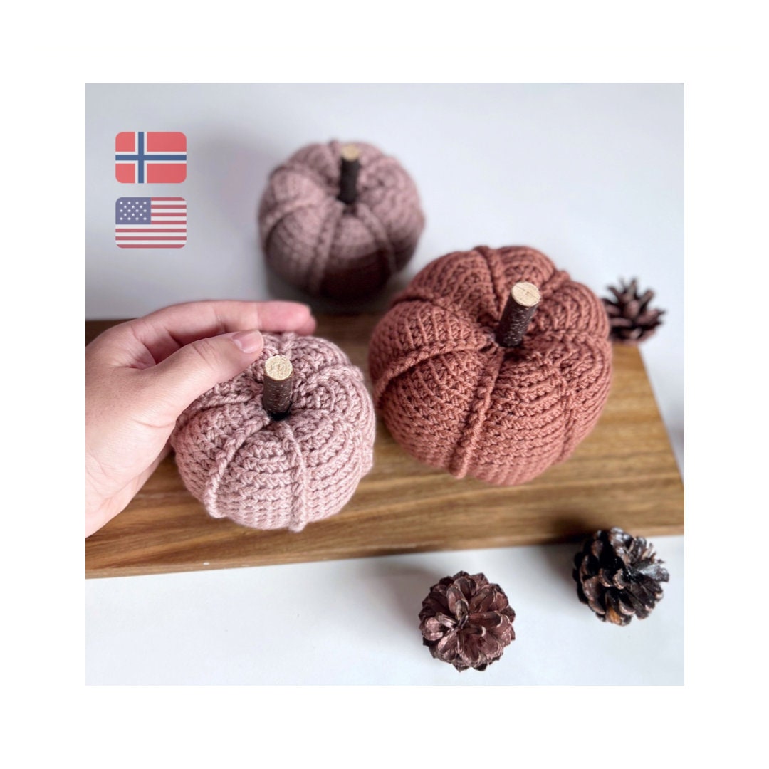 Fall Pumpkins Crochet Pattern Pdf, 2 Sizes, Halloween Decor, Fall Home ...
