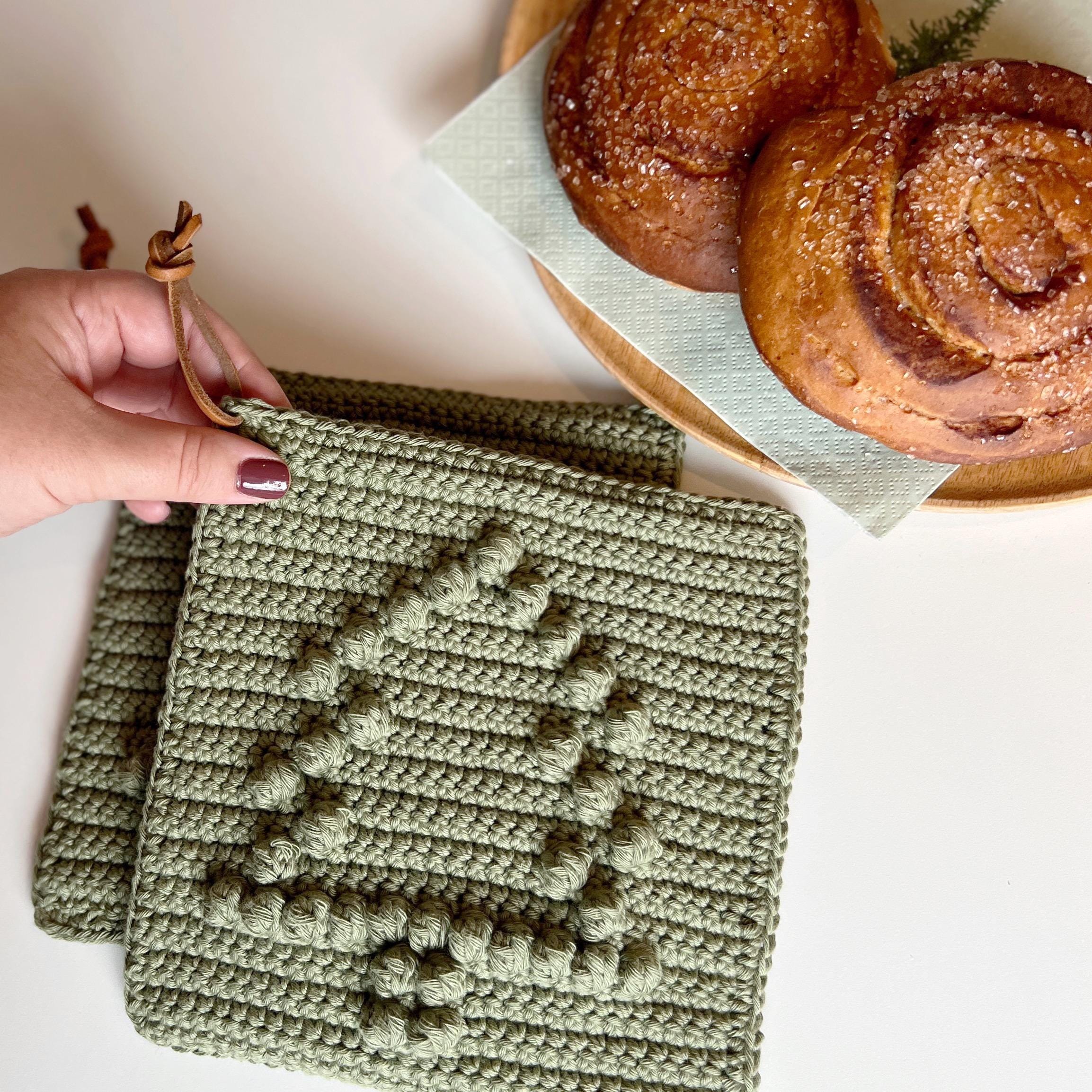 Hot Pads Crochet Pattern, 2 Variations, Easy Crochet Potholders ...