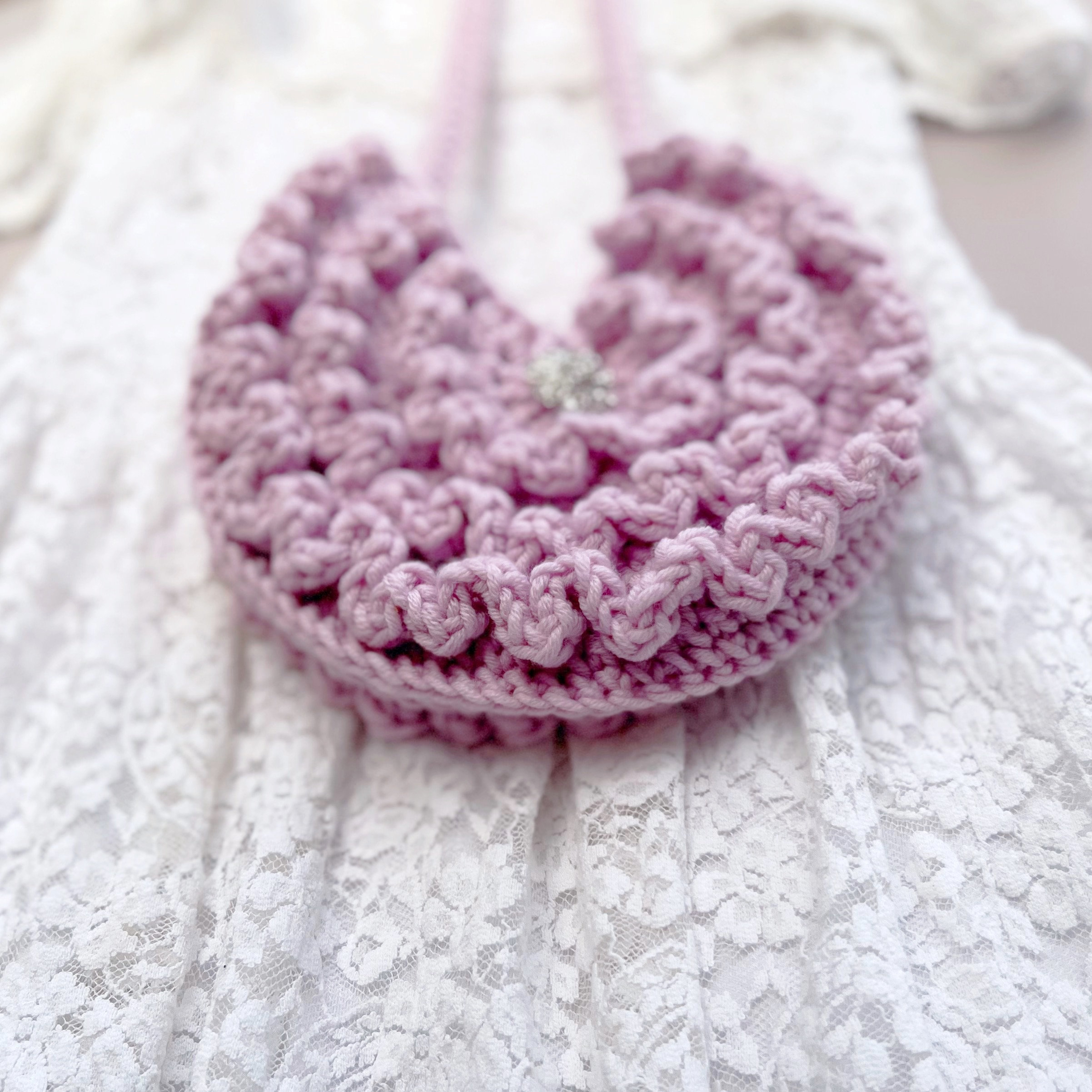 Girls Bag Crochet Pattern, Mini Toddler Purse, Girly Princess Purse ...