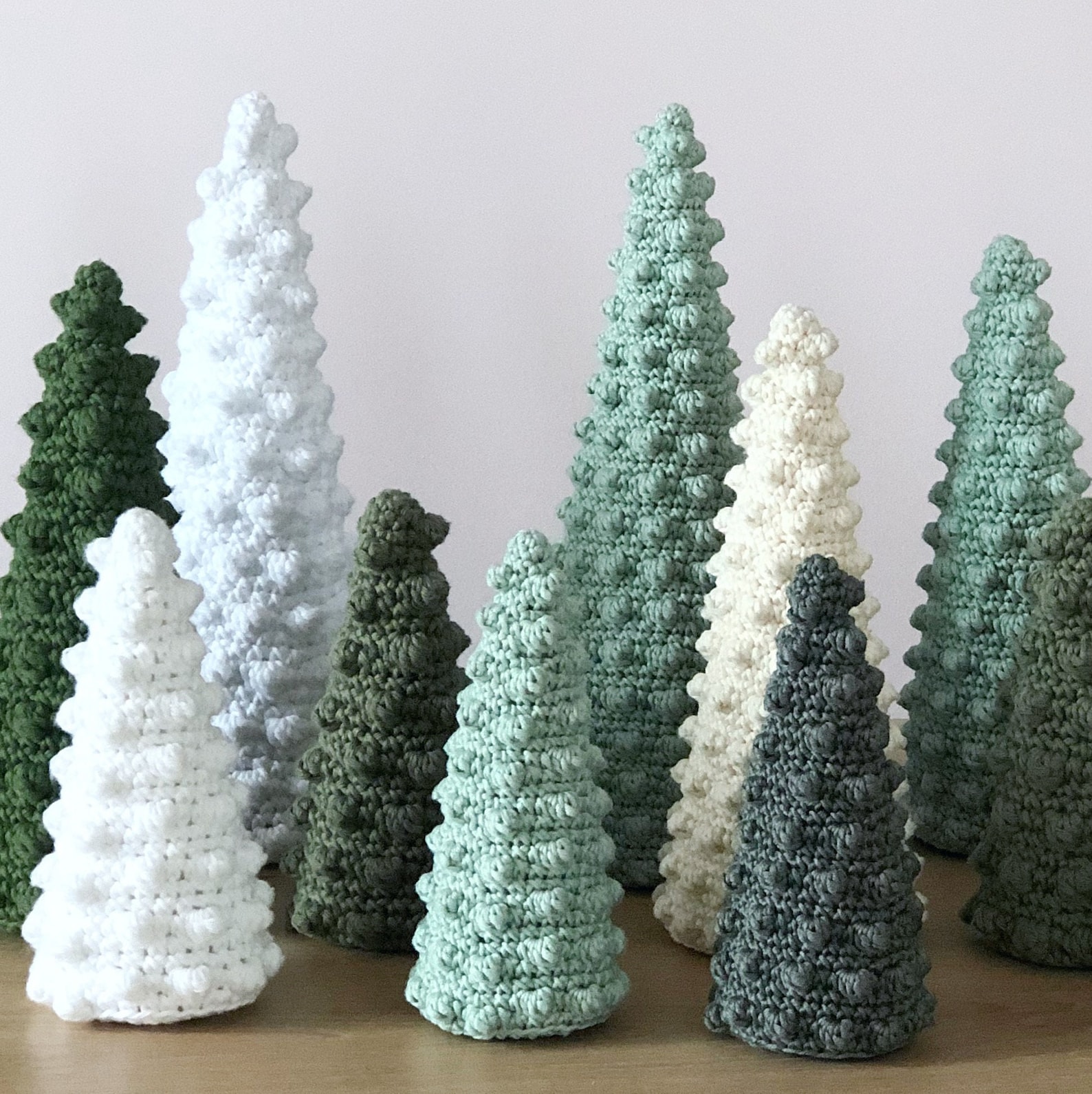 Bobble Christmas Trees Crochet Pattern THE ORIGINAL, Christmas Tree ...