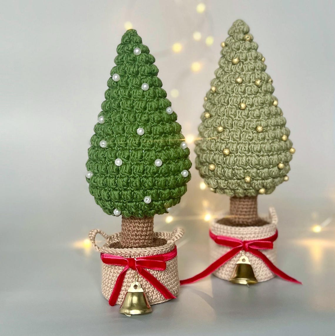 Bobble Christmas Tree Crochet Pattern, Christmas Tree in Basket ...