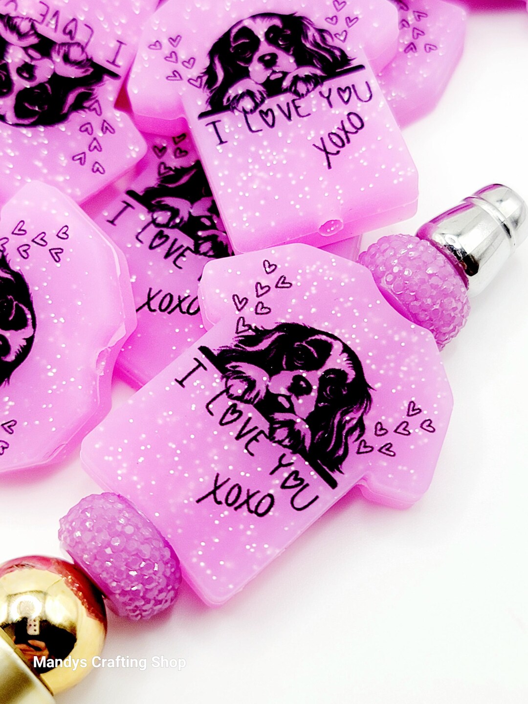 SET OF 2, Cavalier King Charles Spaniel Dog Pen Focal, Dog Mom Focal ...