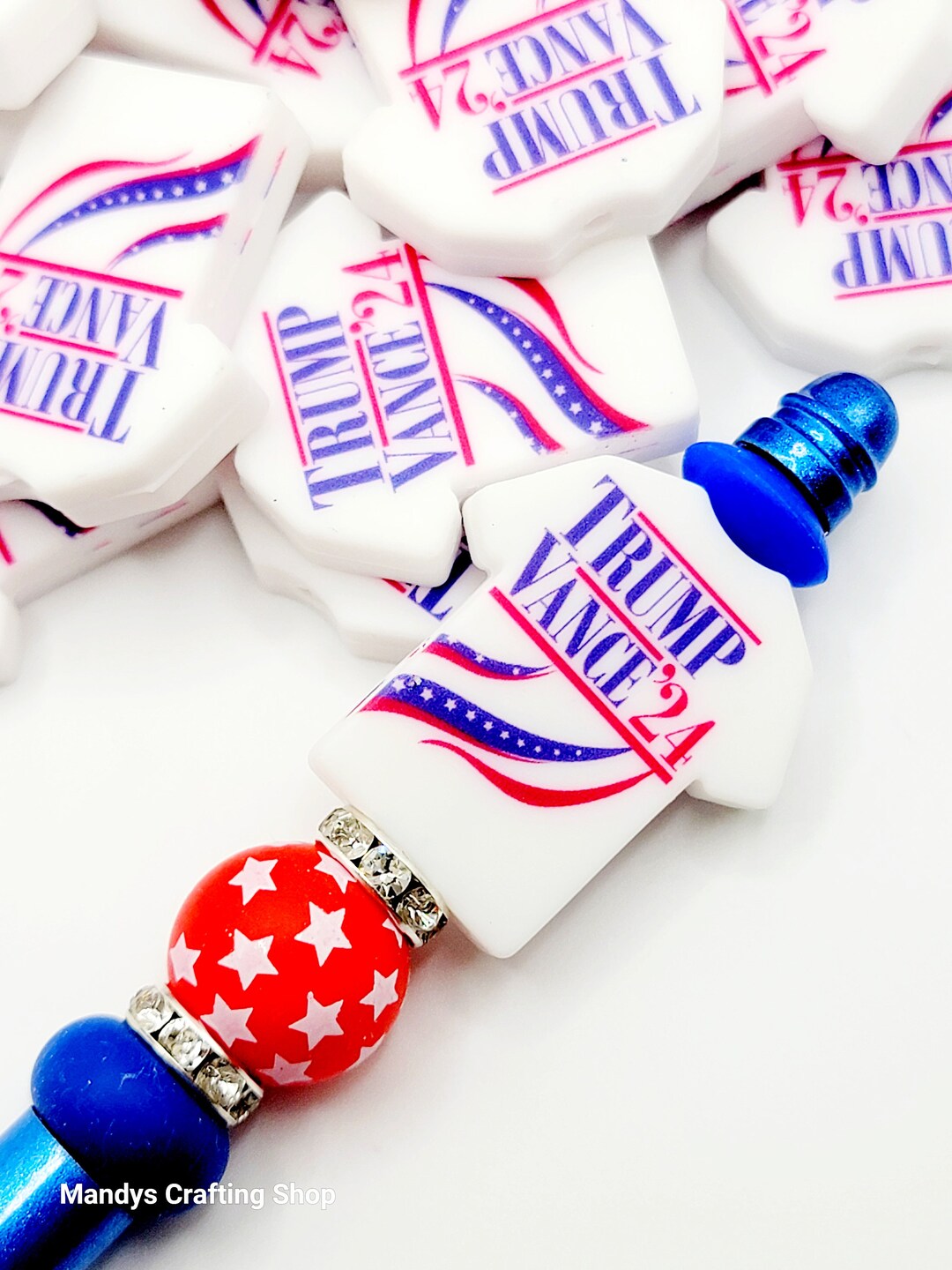 Trump Vance 2024 Focal Bead, Republican Focal, Trump Vance Pen Bead ...