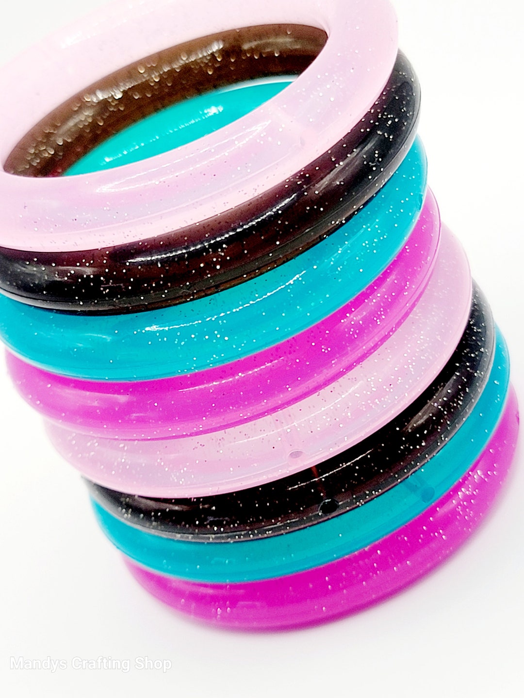 65MM Ring Focal Bead Silicone, Glitter Silicone Ring, Round Silicone ...