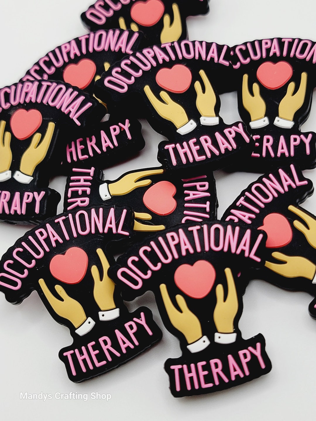 SET of 2, Occupational Therapy Focal Bead, OT Silicone Bead, Nurse ...