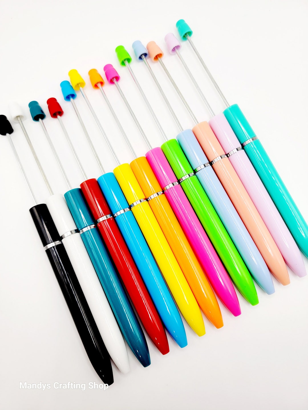DIY Beadable Pens, Matte Color Beadable Pens, Beadable Pastel Pens ...